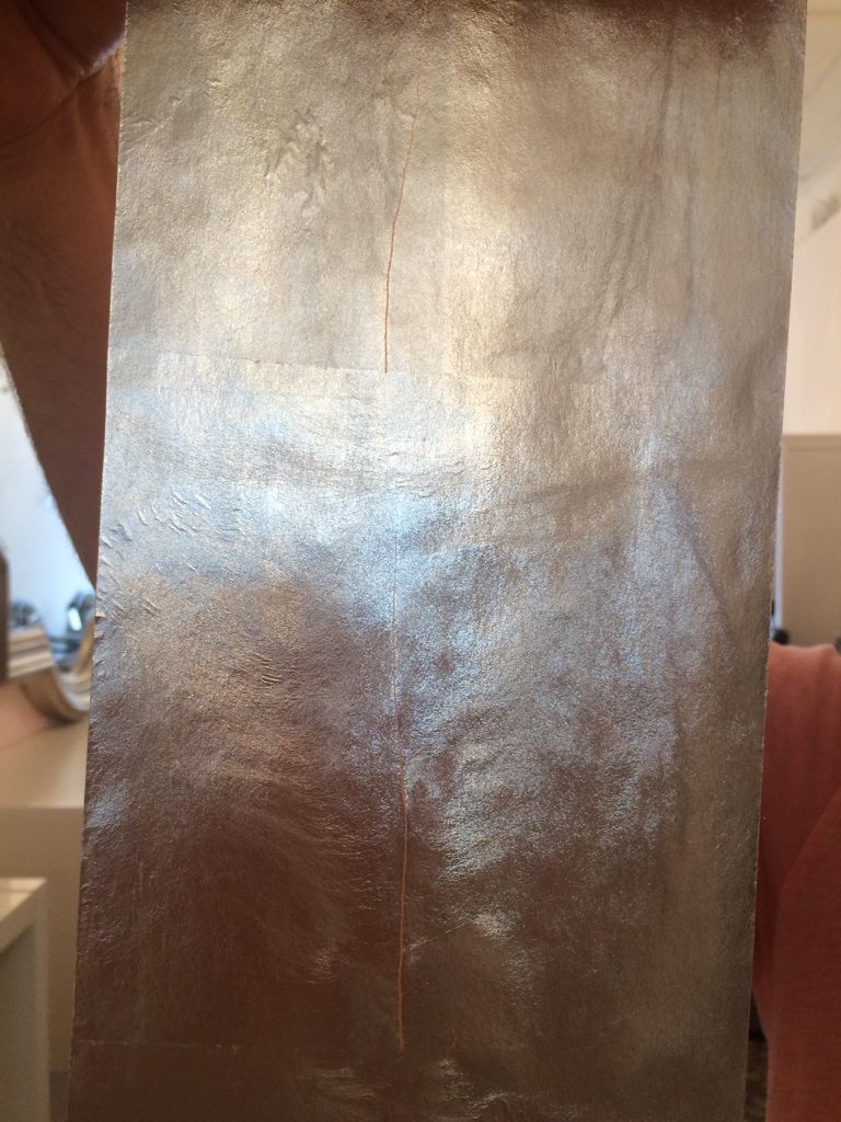 How To Apply Silver Leafing To a Wall | The Navy Door